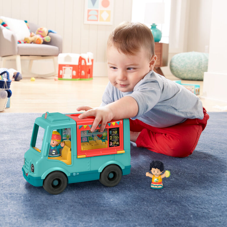 Fisher-Price Little People Serve It Up Food Truck Musical Toddler Toy ...