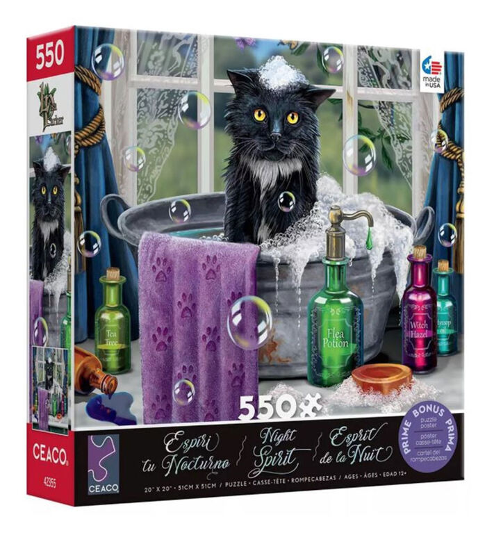 Ceaco Lisa Parker Night Spirit 550-Piece Puzzle Cats in Bath | Toys R ...