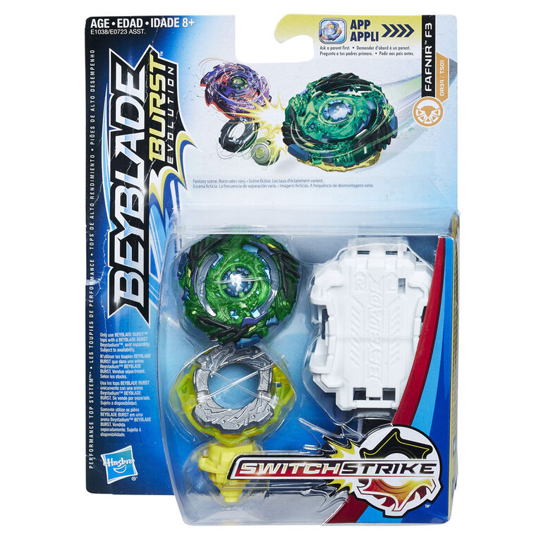 Beyblade Burst Evolution - Kit de départ SwitchStrike - Fafnir F3 ...