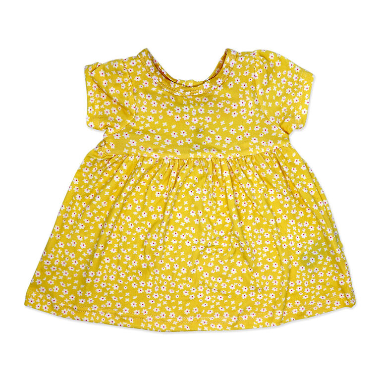Mini Hop 2 Pack Dress:Pink Yellow Floral | Babies R Us Canada