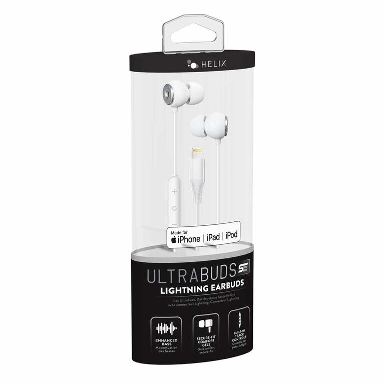 Helix UltraBuds SE Lightning Earbuds White | Toys R Us Canada