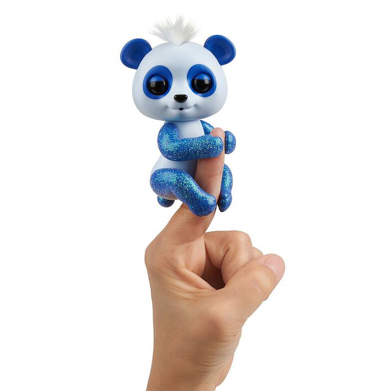 Fingerlings Glitter Panda - Archie (Blue) - Interactive Collectible ...