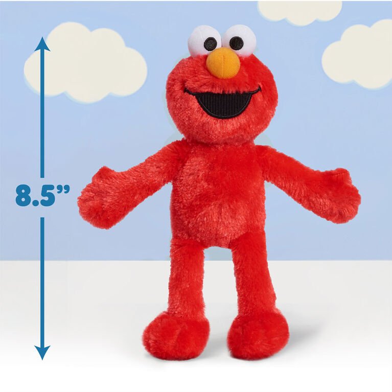 Sesame Street Friends 8-inch Elmo Sustainable Plush Stuffed Animal ...