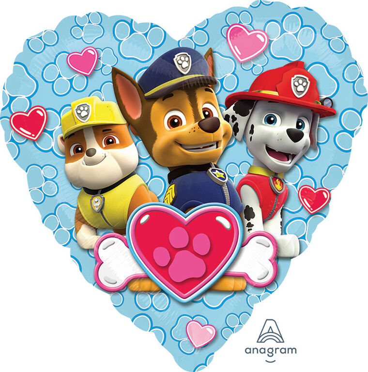 Paw Patrol Heart 18" Foil Balloon | Toys R Us Canada