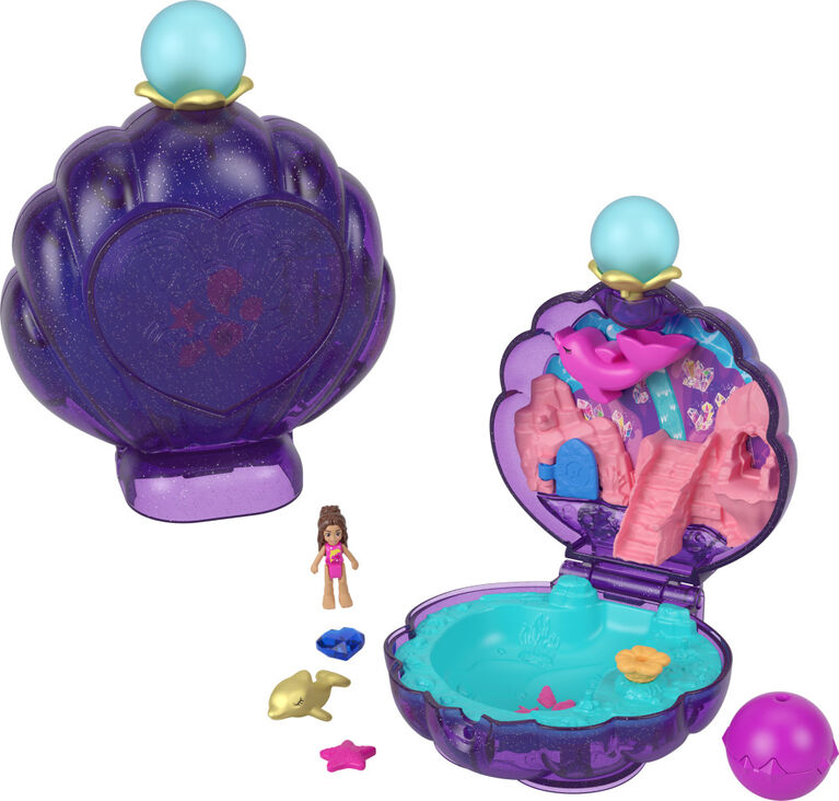 Polly Pocket Sparkle Cove Adventure Underwater Lagoon Compact Playset ...