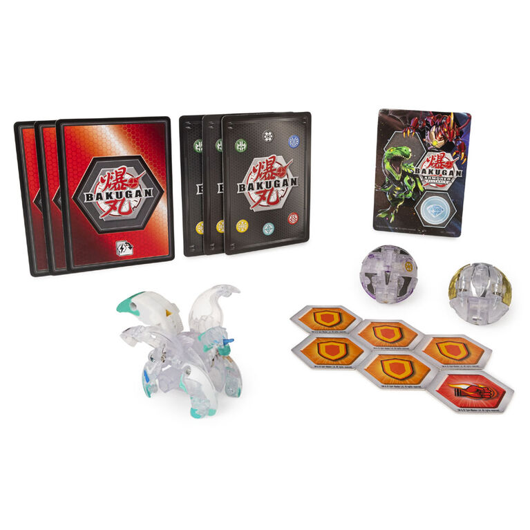 Bakugan Starter Pack 3-Pack, Diamond Pegatrix Ultra, Armored Alliance Collectible Action Figures ...