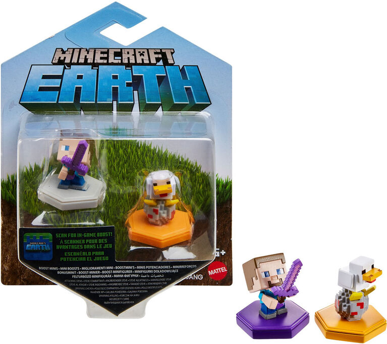 Minecraft - Earth - Boost - Mini-figurines - Coffret de 2 | Toys R Us ...