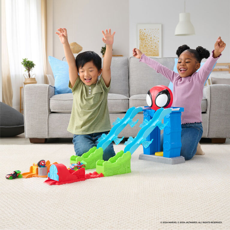 Spidey et ses amis extraordinaires - Spidey's Mega Jump HQ Track | Toys ...