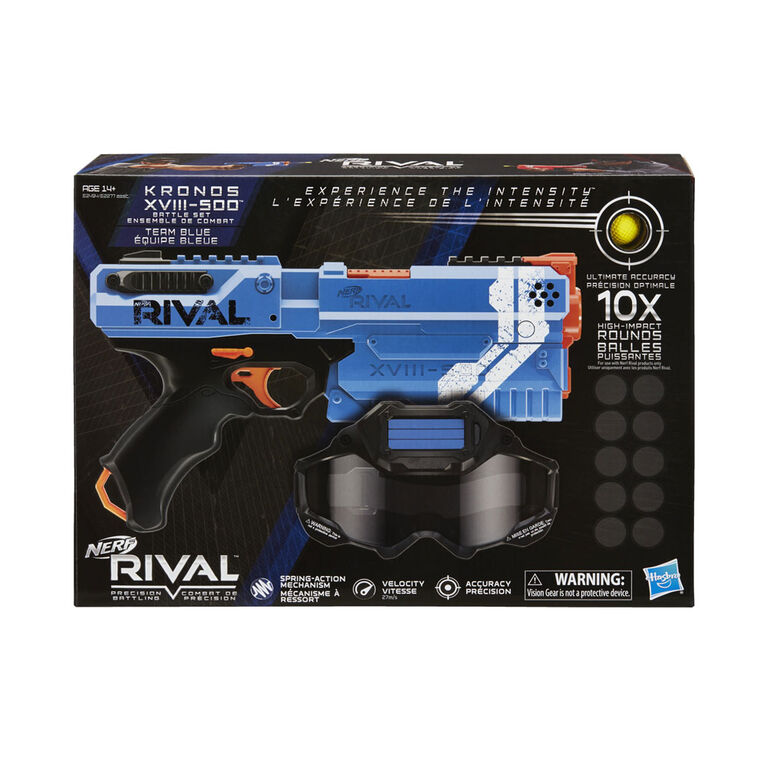 Nerf Rival Kronos XVIII-500 Battle Set (blue) | Toys R Us Canada