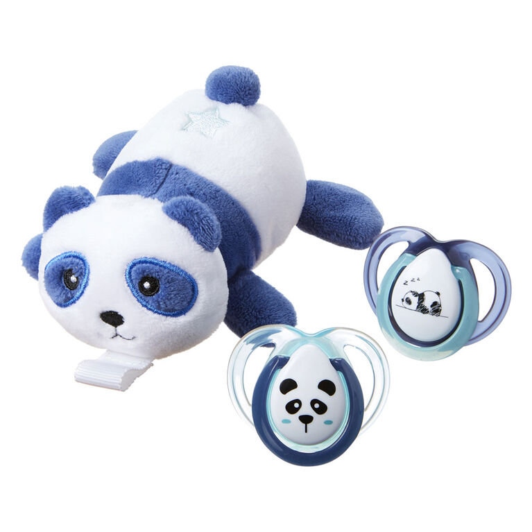 Paci-Snuggie Stuffed Animal with Two Pacifiers, 0-6 months - Panda ...