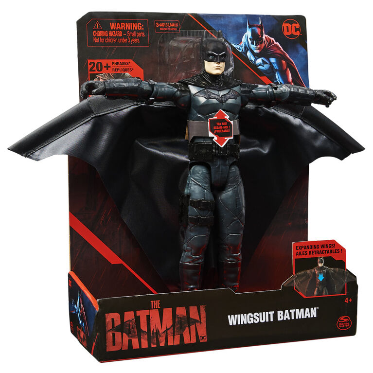 DC Comics, Batman 12-inch Wingsuit Action Figure with Lights and ...