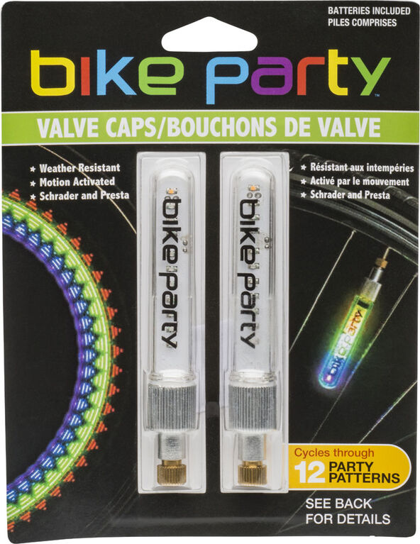 Bike Party Graphic Effect Valve Caps | Toys R Us Canada