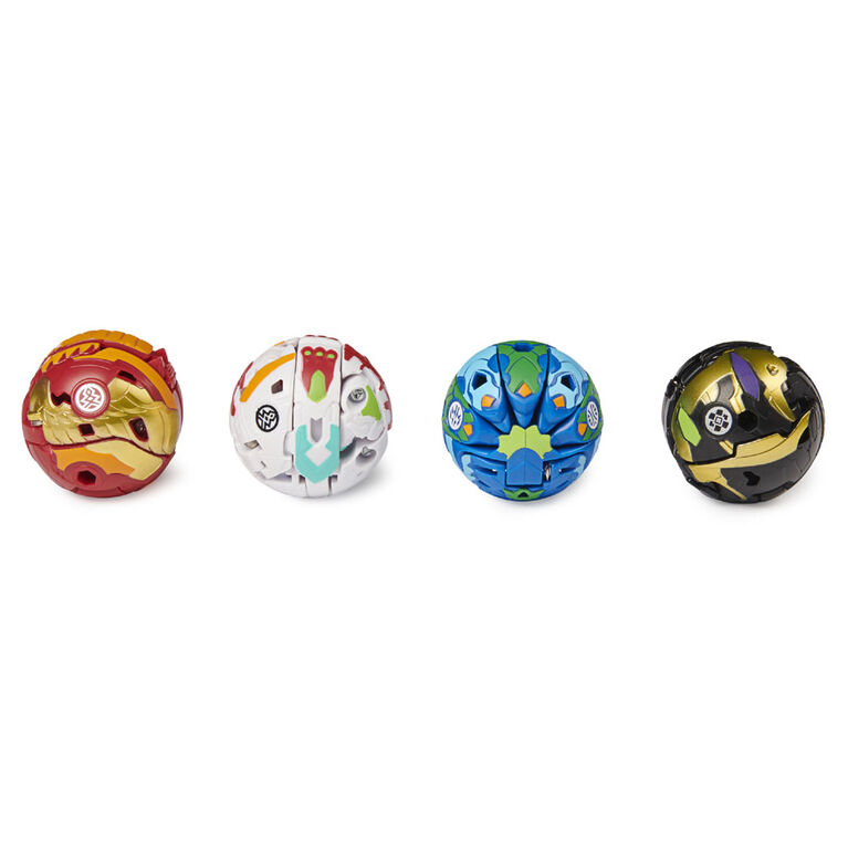 Bakugan Baku-Gear 4-Pack, Fused Sabra x Pyravian Ultra with Baku-Gear ...