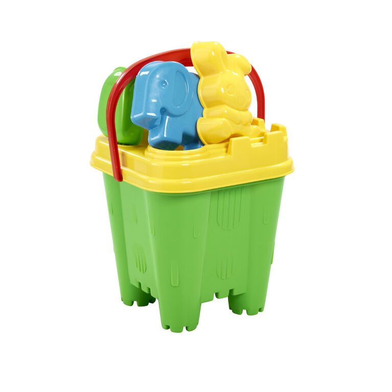 Out and About Beach Bucket Set Green/Yellow - R Exclusive | Toys R Us ...