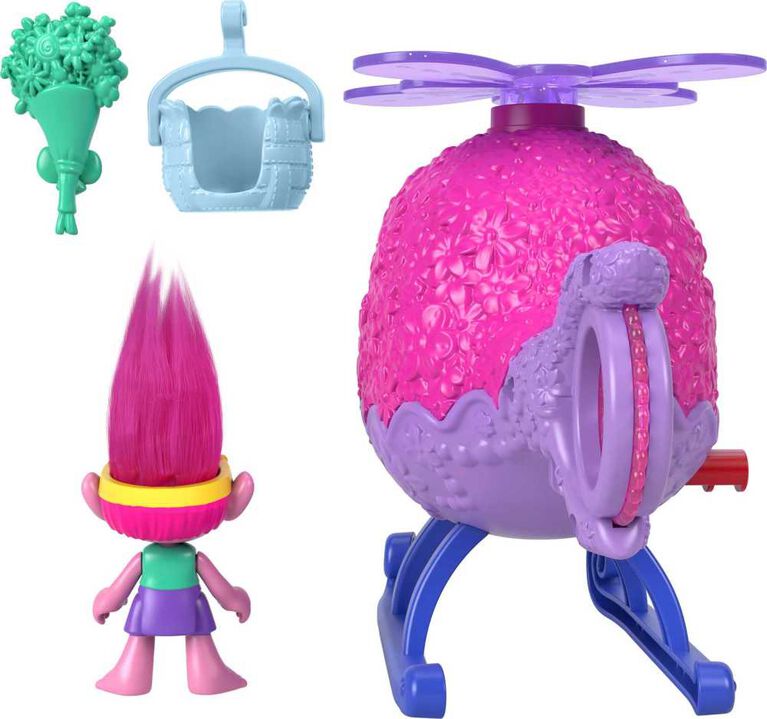 Imaginext DreamWorks Trolls Poppy Figure and Toy Helicopter for ...