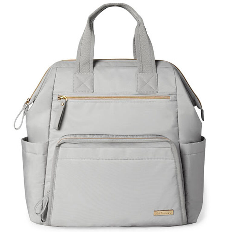 Skip Hop MainFrame Wide Open Diaper Backpack - Cement | Babies R Us Canada