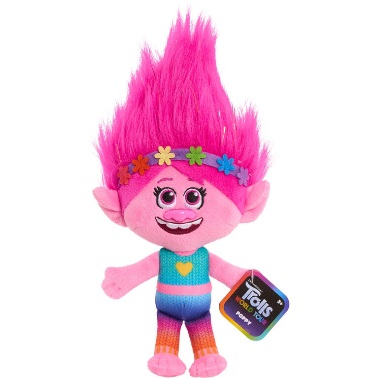 DreamWorks Trolls World Tour 8 Inch Small Plush Grand Finale Poppy ...