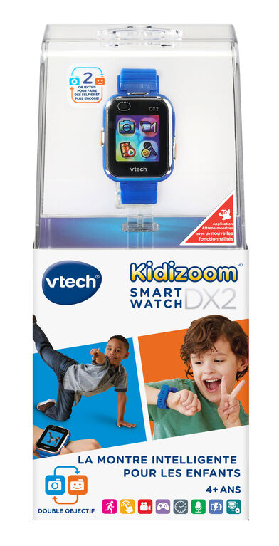 VTech Kidizoom Smartwatch DX2 - Bleu - Édition française | Toys R Us Canada