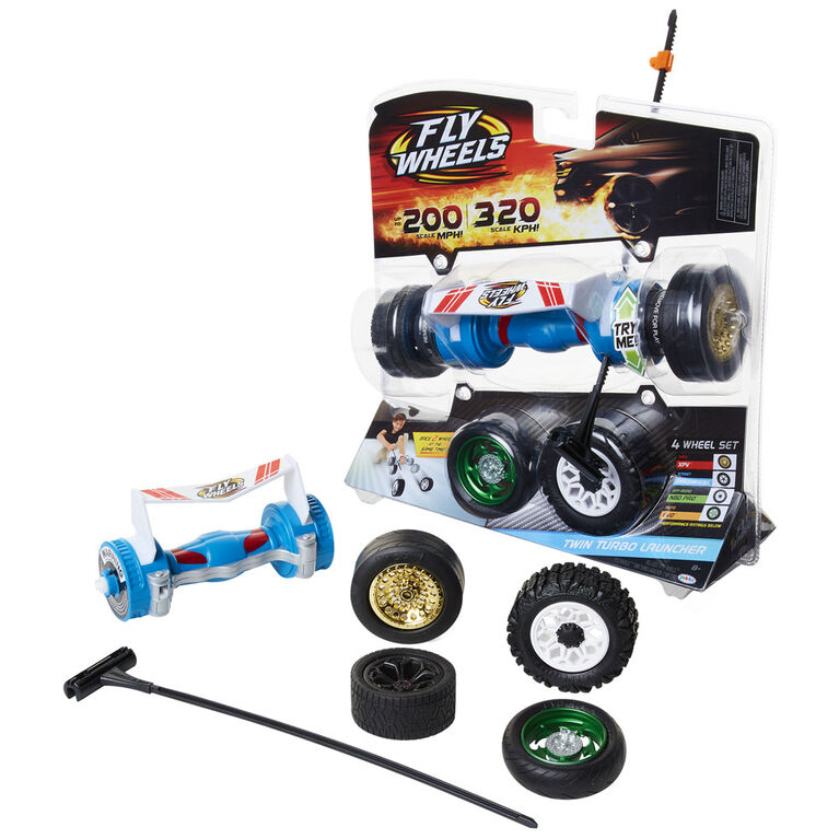 Fly Wheels Twin Turbo Launcher (Blue) | Toys R Us Canada