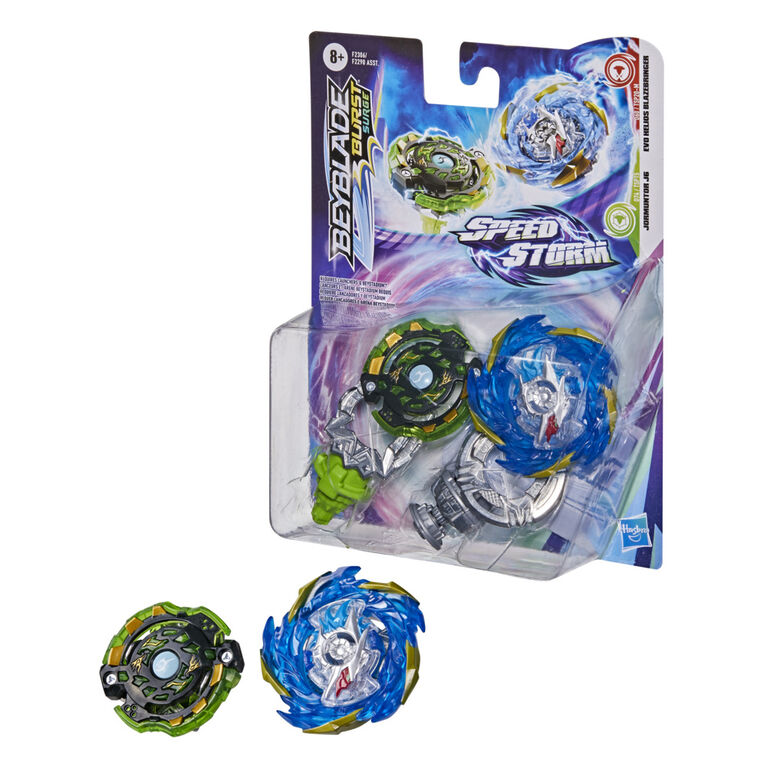 Beyblade Burst Surge Speedstorm Evo Helios Blazebringer and Jormuntor ...