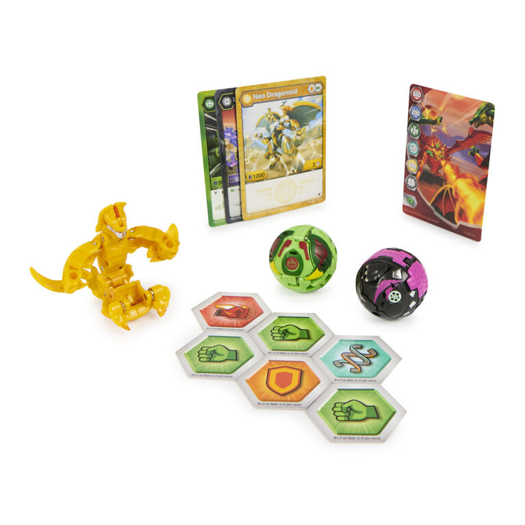 Bakugan Evolutions Starter Pack 3-Pack, Serpillious Ultra with Colossus and Neo Dragonoid | Toys ...