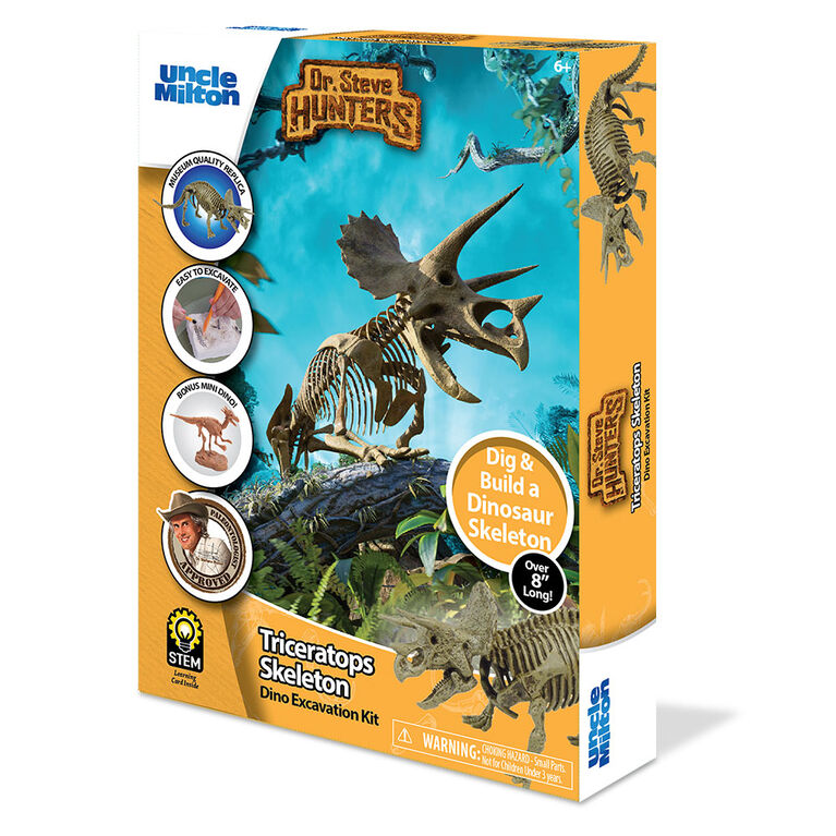 Dr. Steve Hunters - Dino Dig Excavation Kit - Triceratops | Toys R Us ...