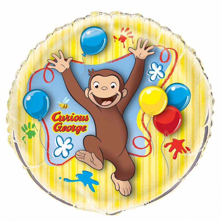Curious George Ballon Aluminum 34 Po - En Paquet | Toys R Us Canada
