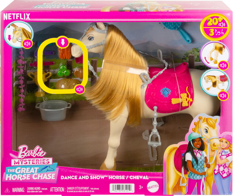 Barbie Mysteries: The Great Horse Chase Interactive Toy Horse with ...