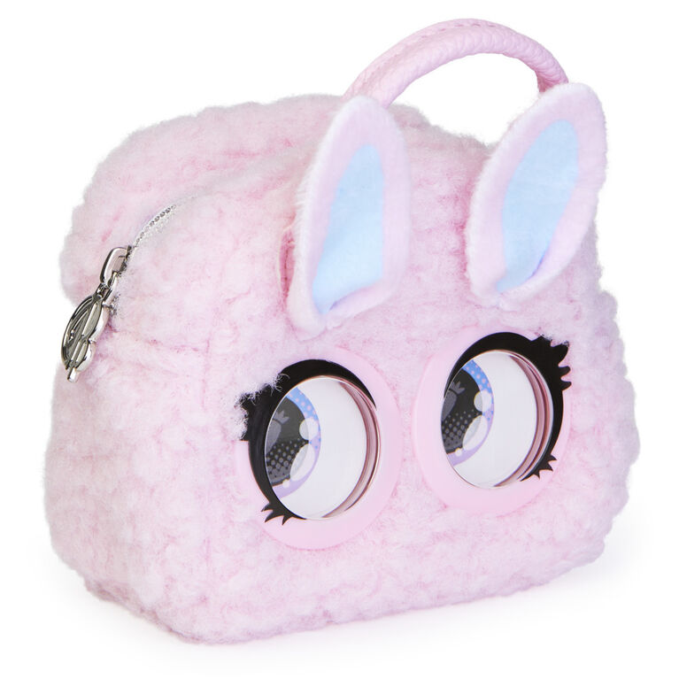 Purse Pets Micros, Fuzzy Bunny BB Stylish Small Purse with Eye Roll ...