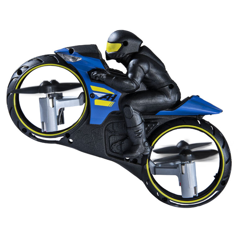 Air Hogs, Flight Rider, Moto de stunt 2-en-1 radiocommandée au sol et ...