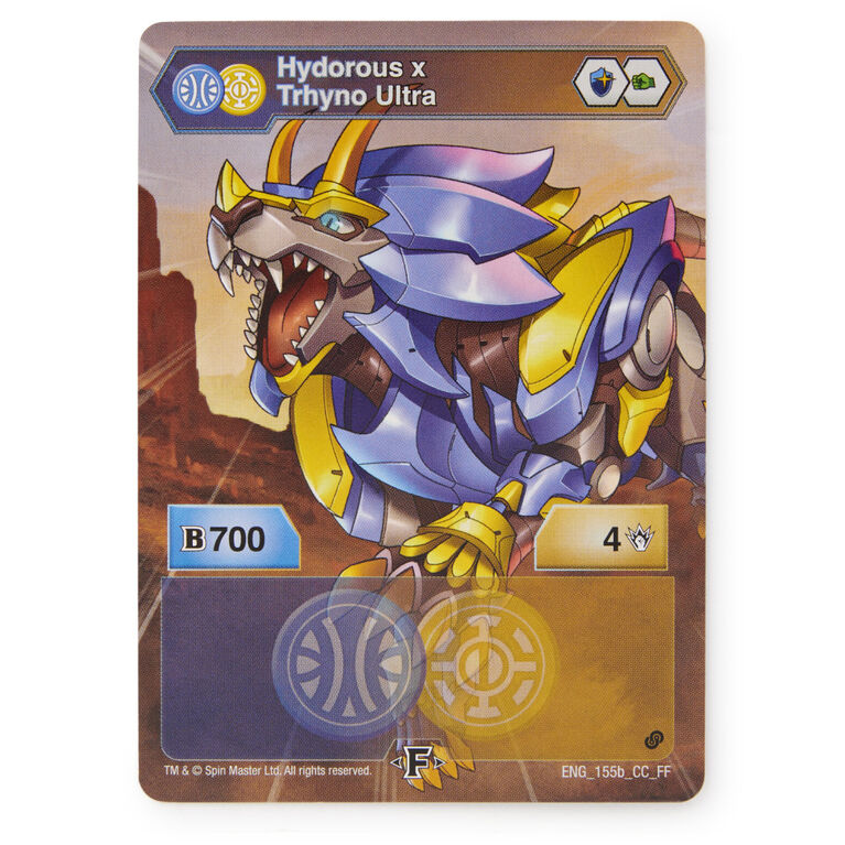 Bakugan Ultra, Fused Hydorous x Trhyno, 3-inch Tall Armored Alliance ...