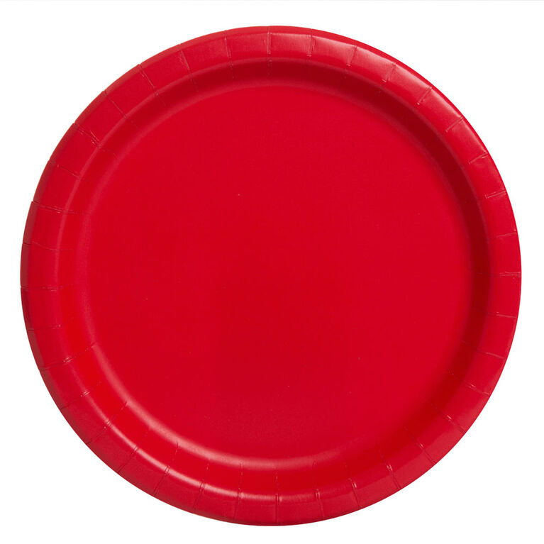 Ruby Red Solid 9" Plates 8 pieces | Toys R Us Canada