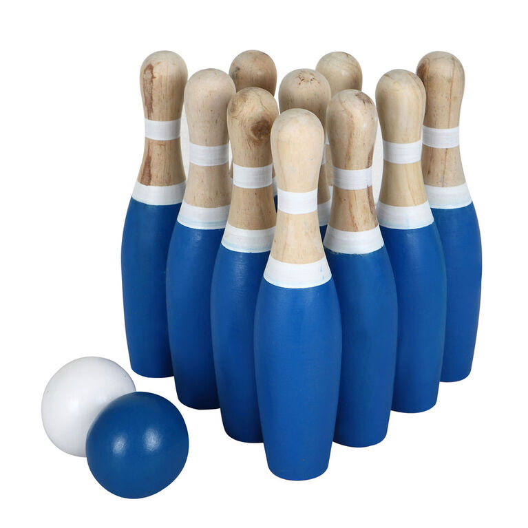 10 Pin Lawn Bowling Game Blue/White | Toys R Us Canada