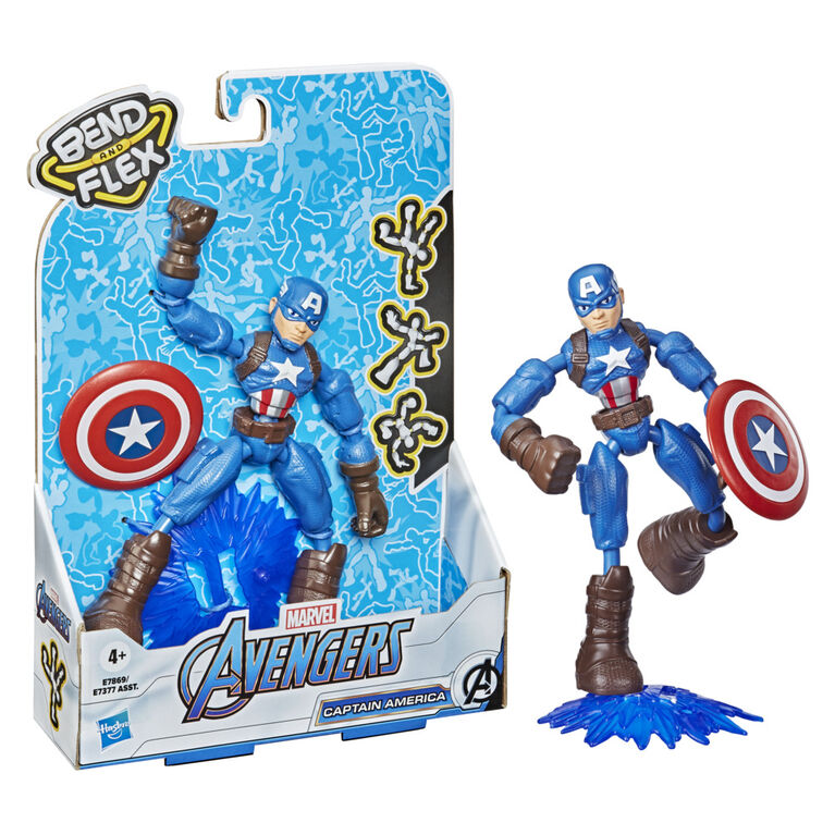 Marvel Avengers Bend And Flex Action Figure Toy, 6-Inch Flexible ...