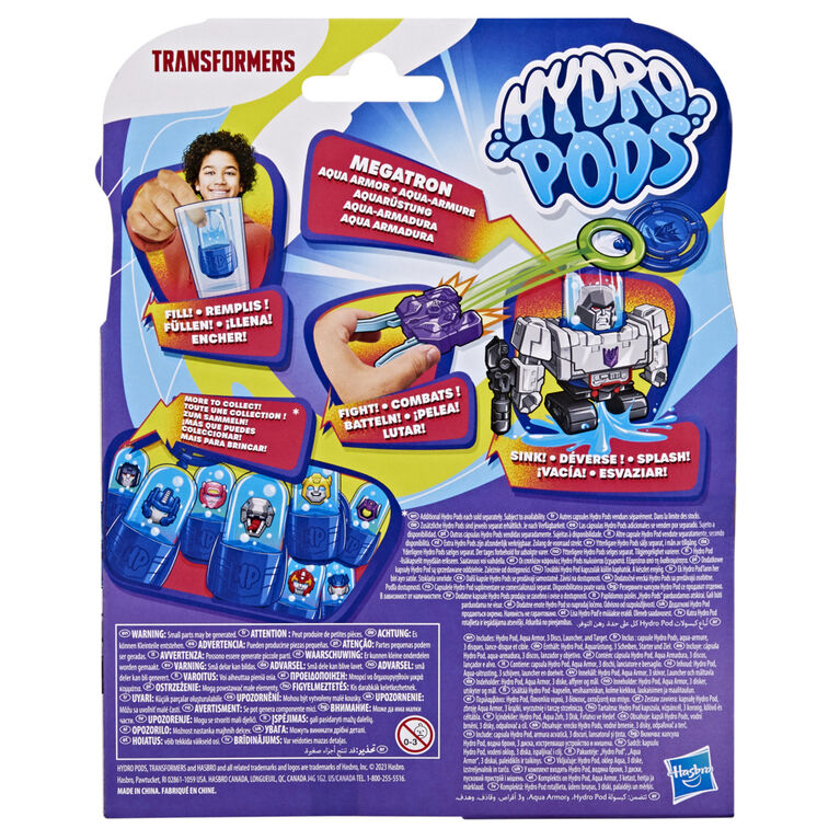 Hydro Pods Transformers Megatron Aqua Armor, Mech Suit Battle Toy ...