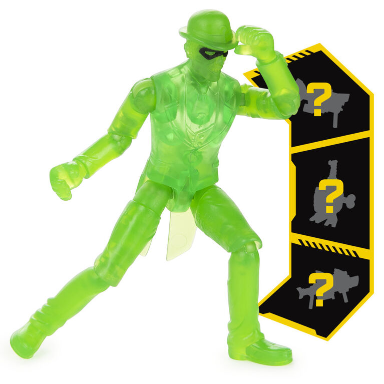 Batman 4-inch The Riddler Action Figure with 3 Mystery Accessories ...