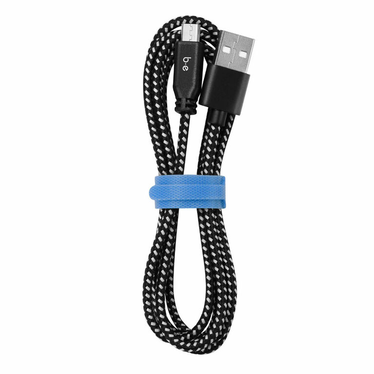 Blu Element Braided Micro USB Cable 4ft Zebra | Toys R Us Canada