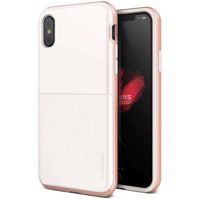 Vrs Design High Pro Shield Case for iPhone Xs / X White/Rose Gold ...