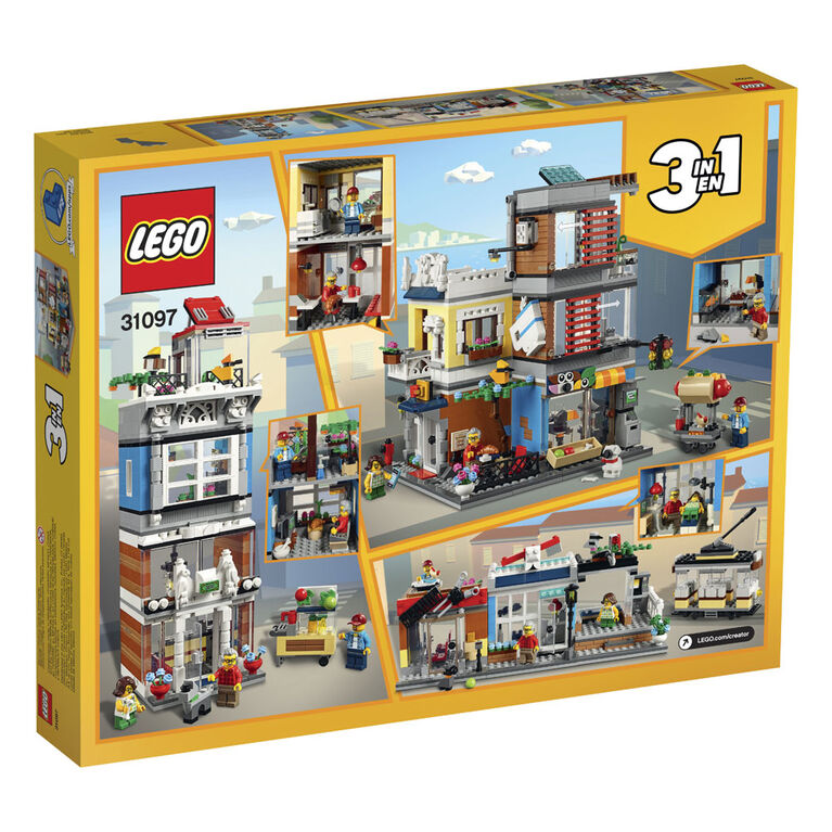 LEGO Creator Townhouse Pet Shop & Cafe 31097 (969 pieces) | Toys R Us ...