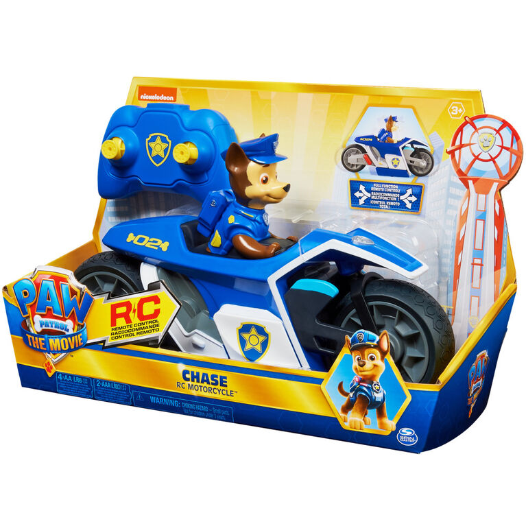 PAW Patrol, Chase RC Movie Motorcycle, Remote Control Car | Toys R Us ...