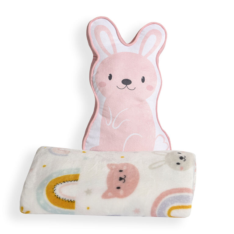 Bunny Plush Throw and Pillow Set | Toys R Us Canada