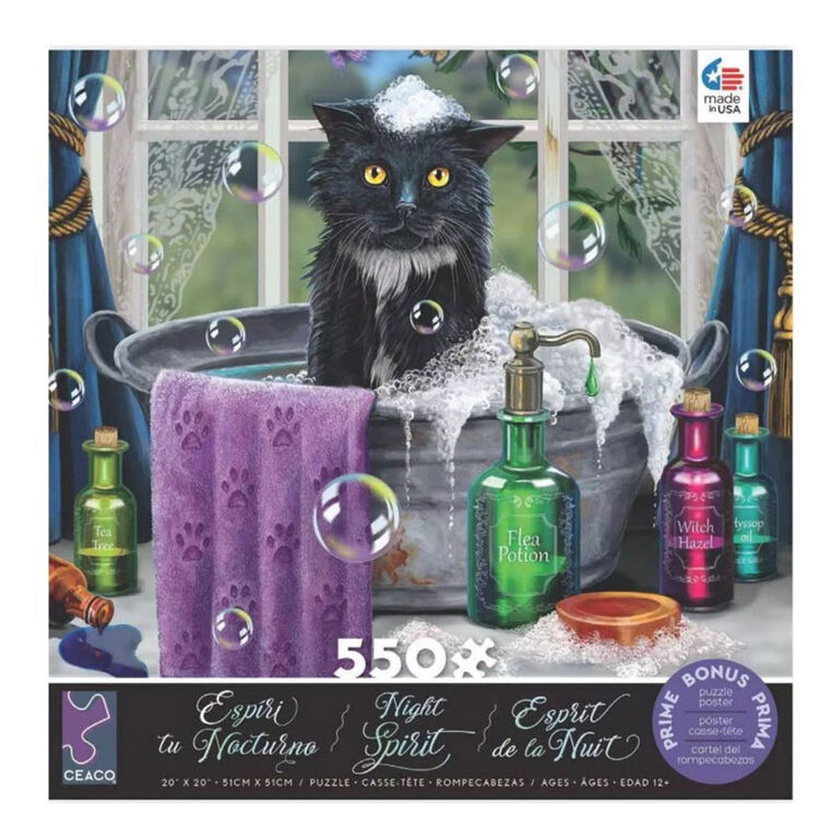 Ceaco Lisa Parker Night Spirit 550-Piece Puzzle Cats in Bath | Toys R ...