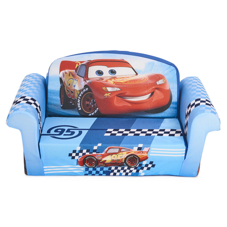 Mobilier Marshmallow, Canapé compressé dépliable en mousse 2-en-1 pour enfants, Disney Cars ...