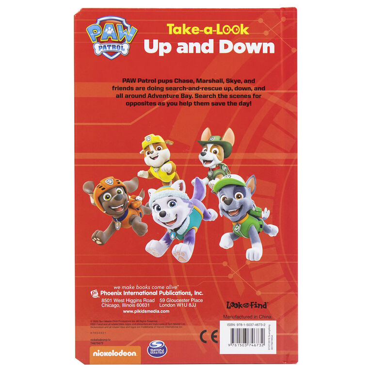 Take A Look Book Paw Patrol - English Edition | Toys R Us Canada