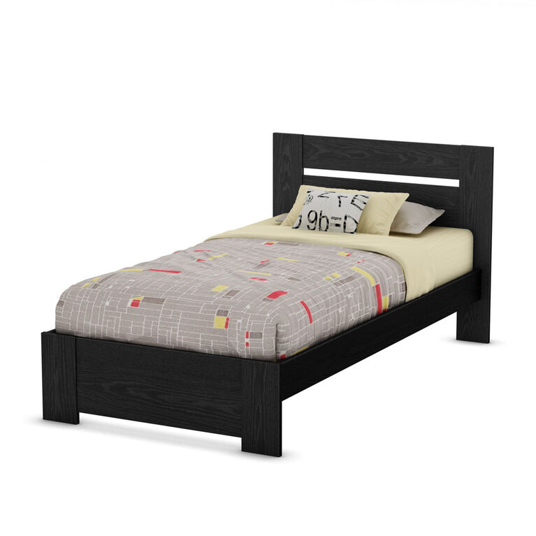 Flexible Complete Bed with Headboard- Black Oak | Toys R Us Canada