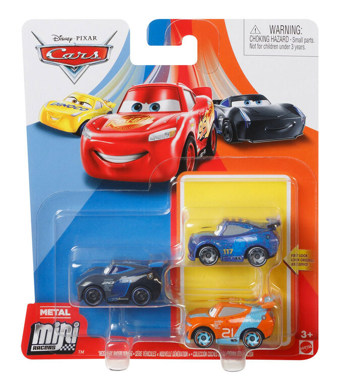 Disney/Pixar Cars Mini Racers 3-Pack Assortment Next-Gen Series | Toys ...
