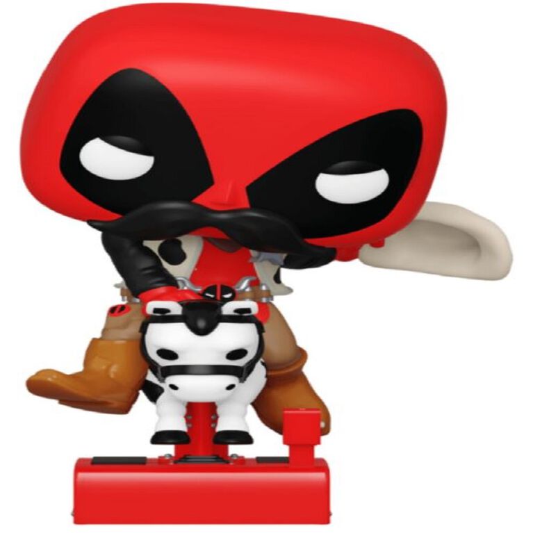 Figurine en Vinyle Sheriff Deadpool Riding Horsey Funko Rides Marvel ...