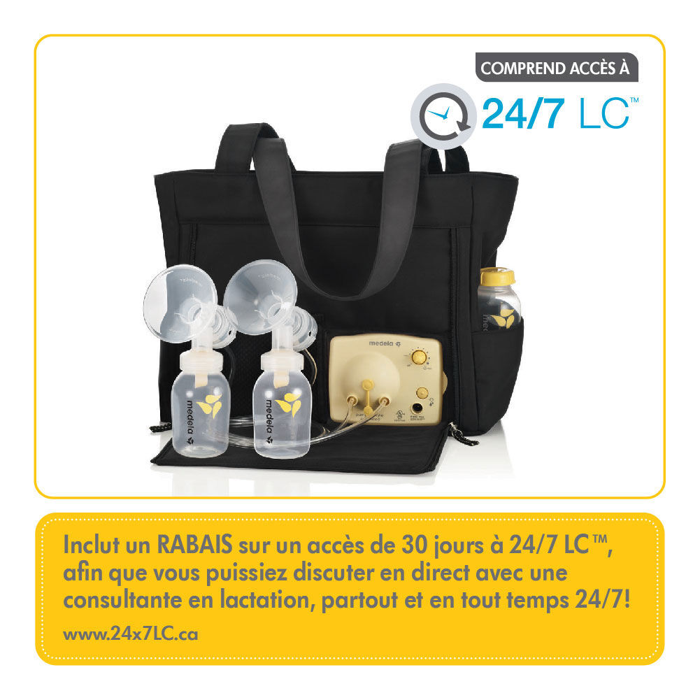 Medela Pump in Style Breastpump Slouch bag with BPA Free Bottles Babies R Us Canada