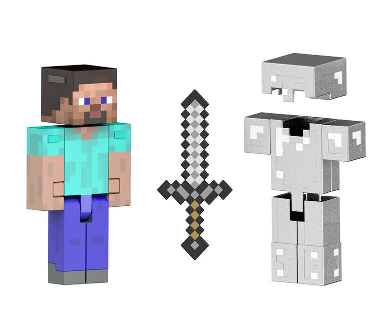Minecraft Diamond Level Steve, 5.5-inch Collector Action Figure | Toys ...