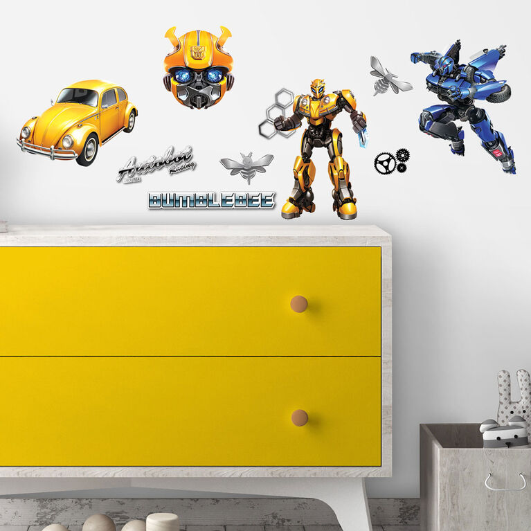 Transformers Bumble Bee Peel & Stick Wall Decals | Toys R Us Canada